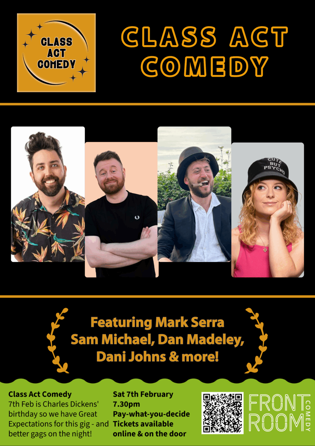 Class Act Stand Up Comedy Night - Front Room Theatre